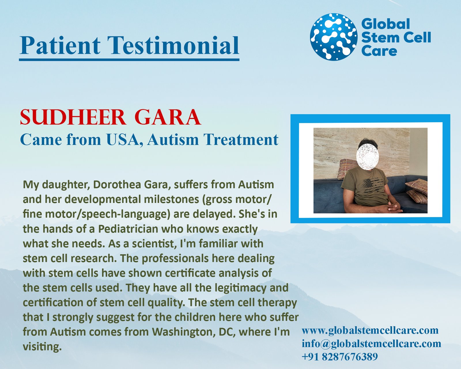 Our Patient Gallery - Global Stem Cell Care